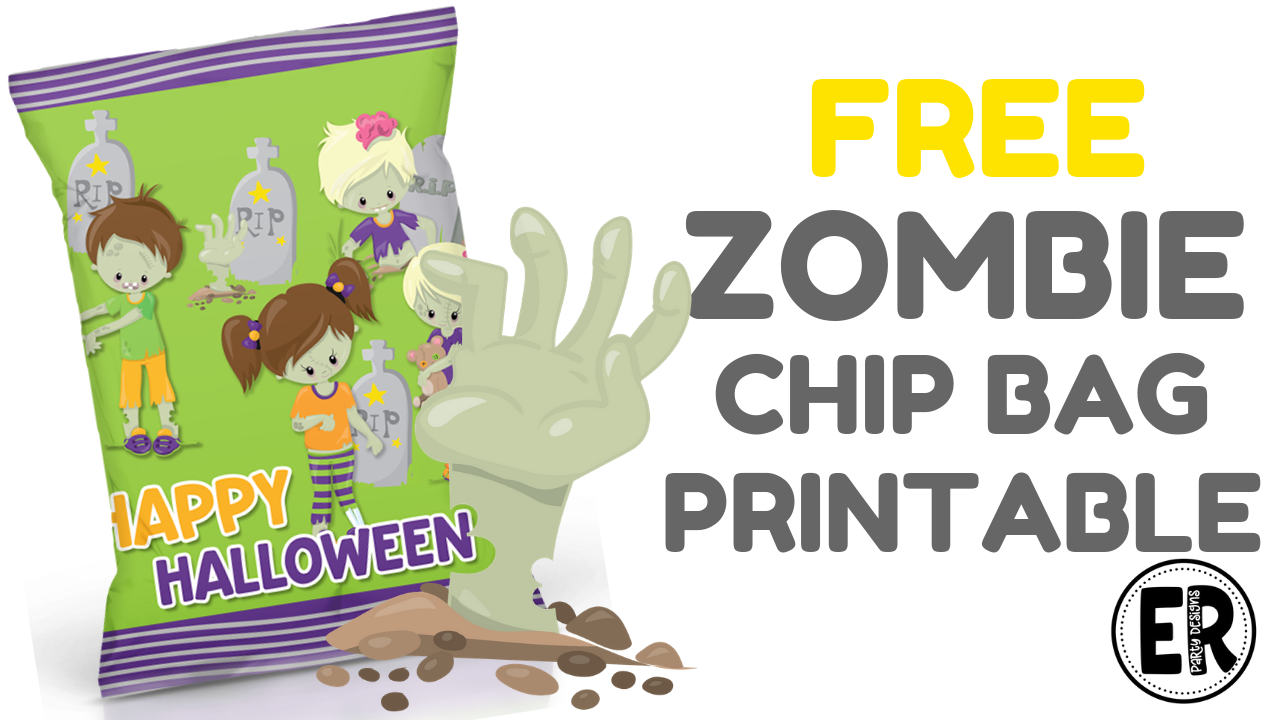Free Halloween Chip Bag Template