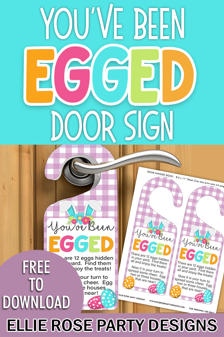 Free Easter Egg Surprise Sign | Ellierosepartydesigns.com