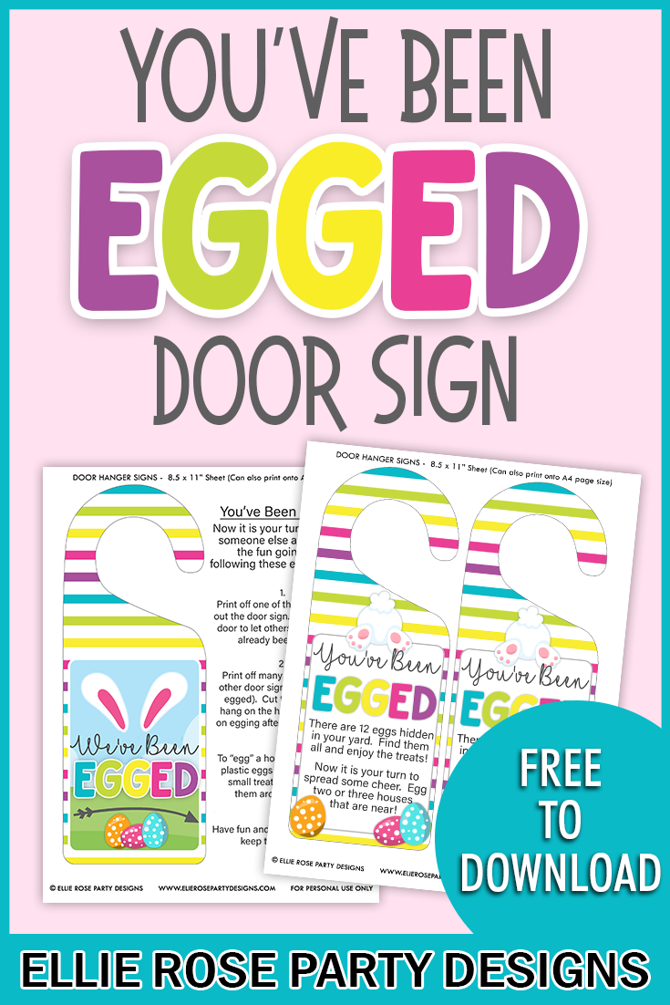 Free Easter Egg Surprise Sign | Ellierosepartydesigns.com