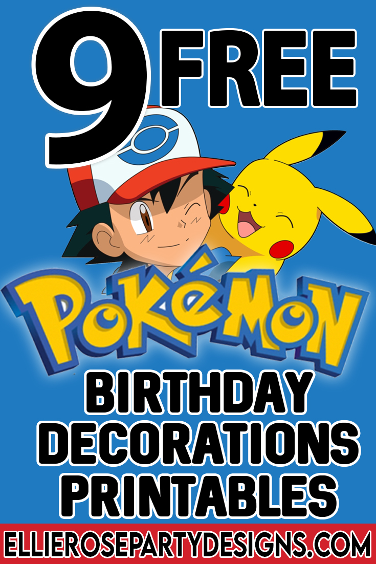 Celebrate With 9 Stunning Pokemon Birthday Decorations